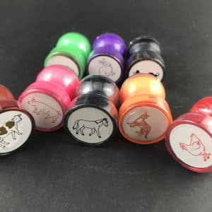 Farm Animal Stamps (set of 8) : Fizzics Education