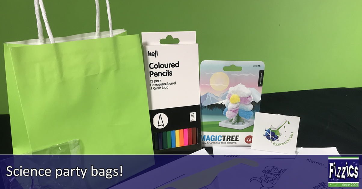 Science party bags : Fizzics Education