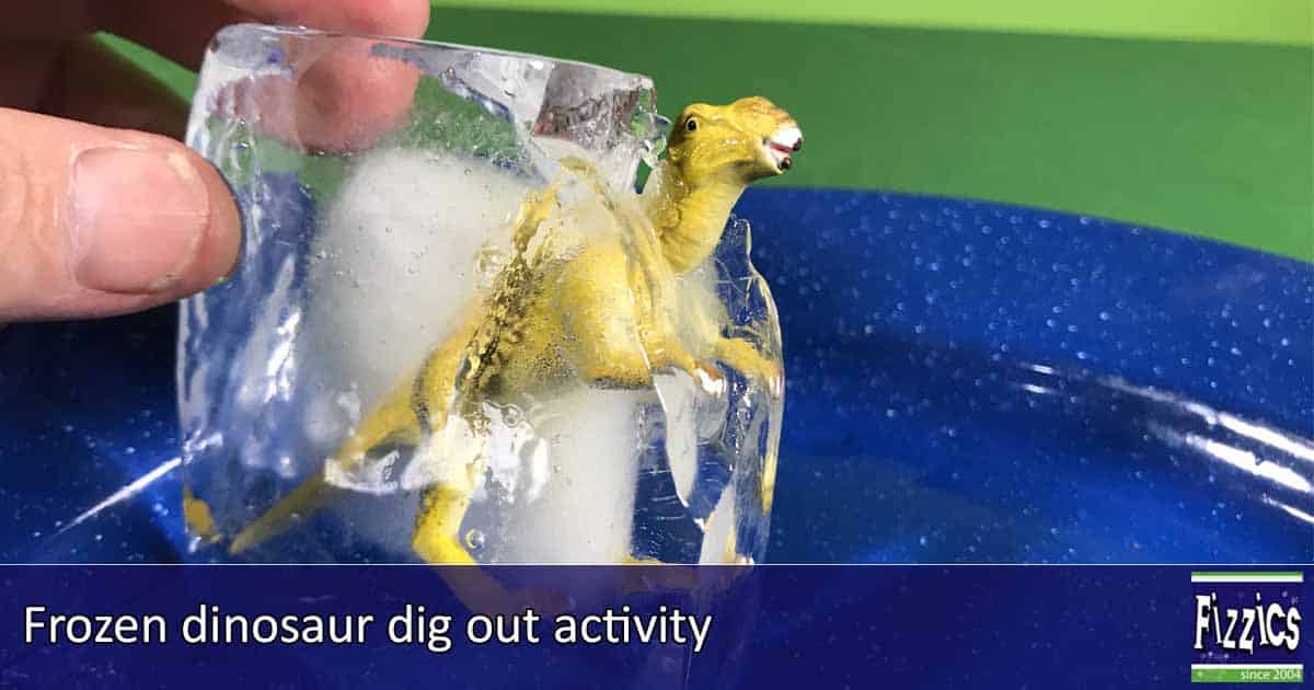 Frozen dinosaur excavation activity : Fizzics Education