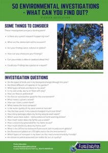 50 questions kids can investigate about the environment : Fizzics Education