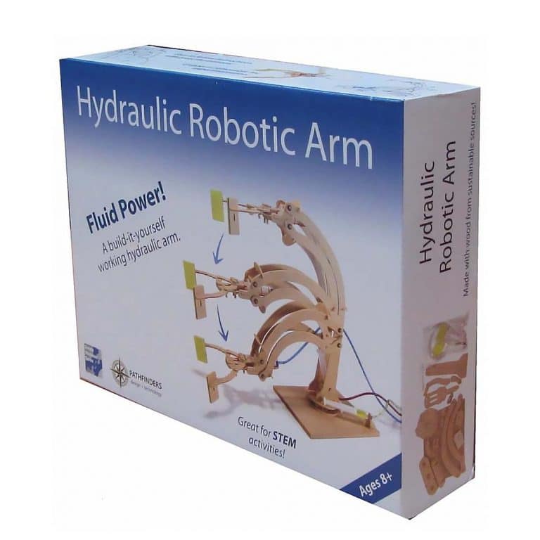 Hydraulic Robotic Arm Wooden Kit : Fizzics Education