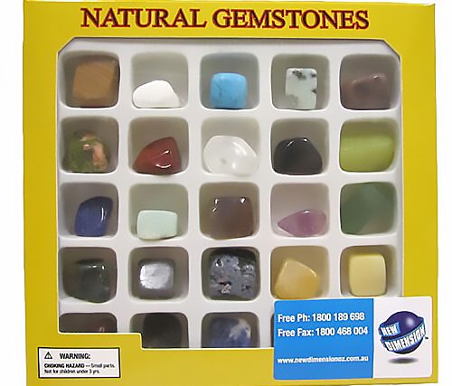 Gemstones collection kit | 25 gems : Fizzics Education