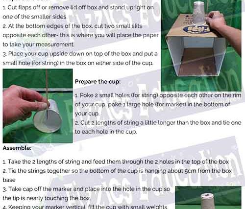 Shake it up seismograph Student Activity Sheets (8) : Fizzics Education