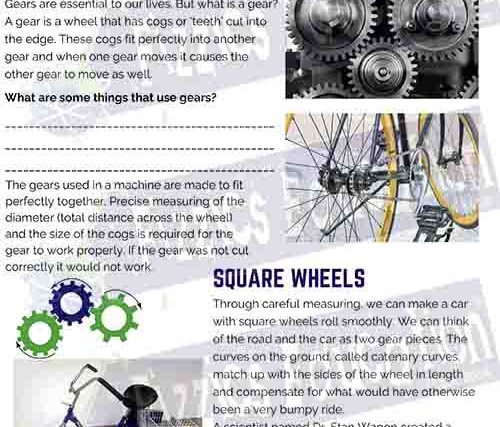 Square Wheel Car Activity Sheets (4) : Fizzics Education